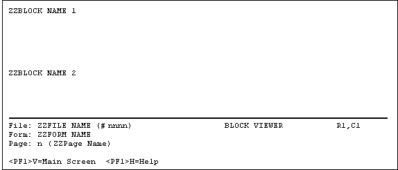 VA FileMan Programmer Manual: ScreenMan Form Editor - Block Viewer Screen VA FileMan Programmer Manual: ScreenMan Form Editor - Block Viewer Screen
